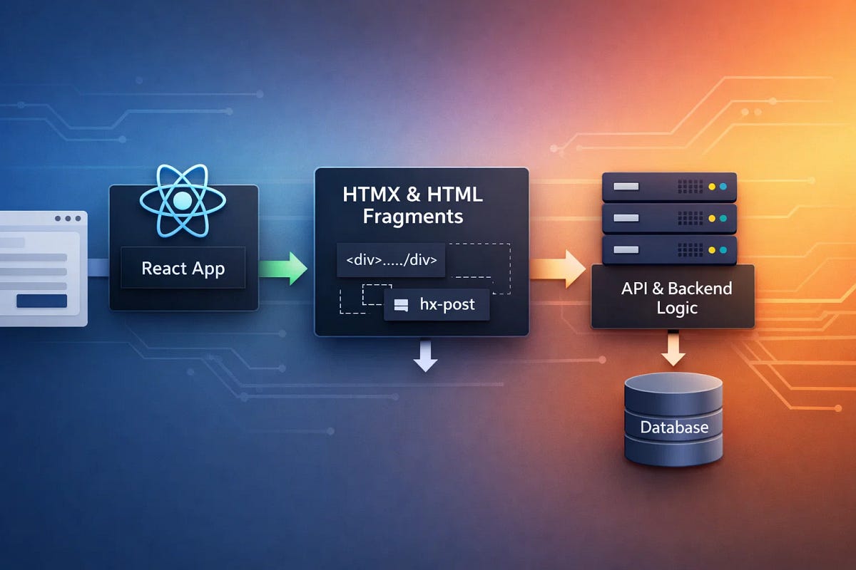 The React-to-HTMX Pipeline Will Define the Next 5 Years of Web Development | by The Thread ...