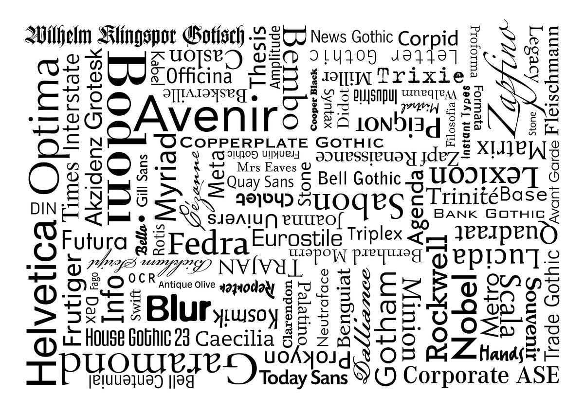 Comprehensive Guide to Typefaces. What is a typeface? | by Nischal ...
