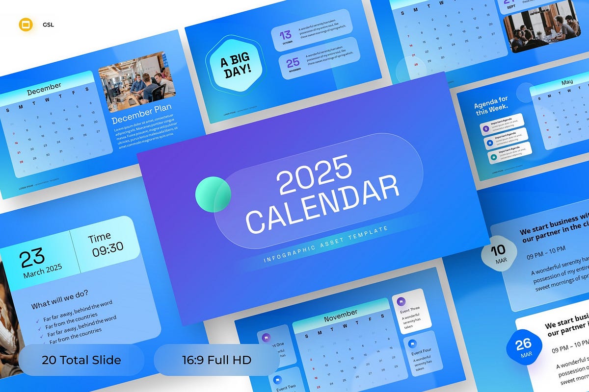 Calendar 2025 Google Slide | by Holohermit | Medium