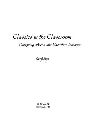 Classics in the Classroom: Designing Accessible Literature Lessons By ...
