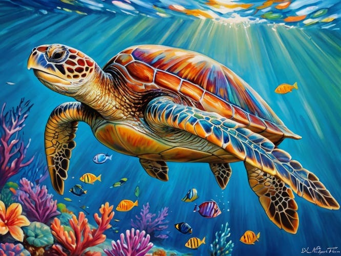 Sea Turtle Paintings | by Tara Lewis | Jun, 2024 | Medium