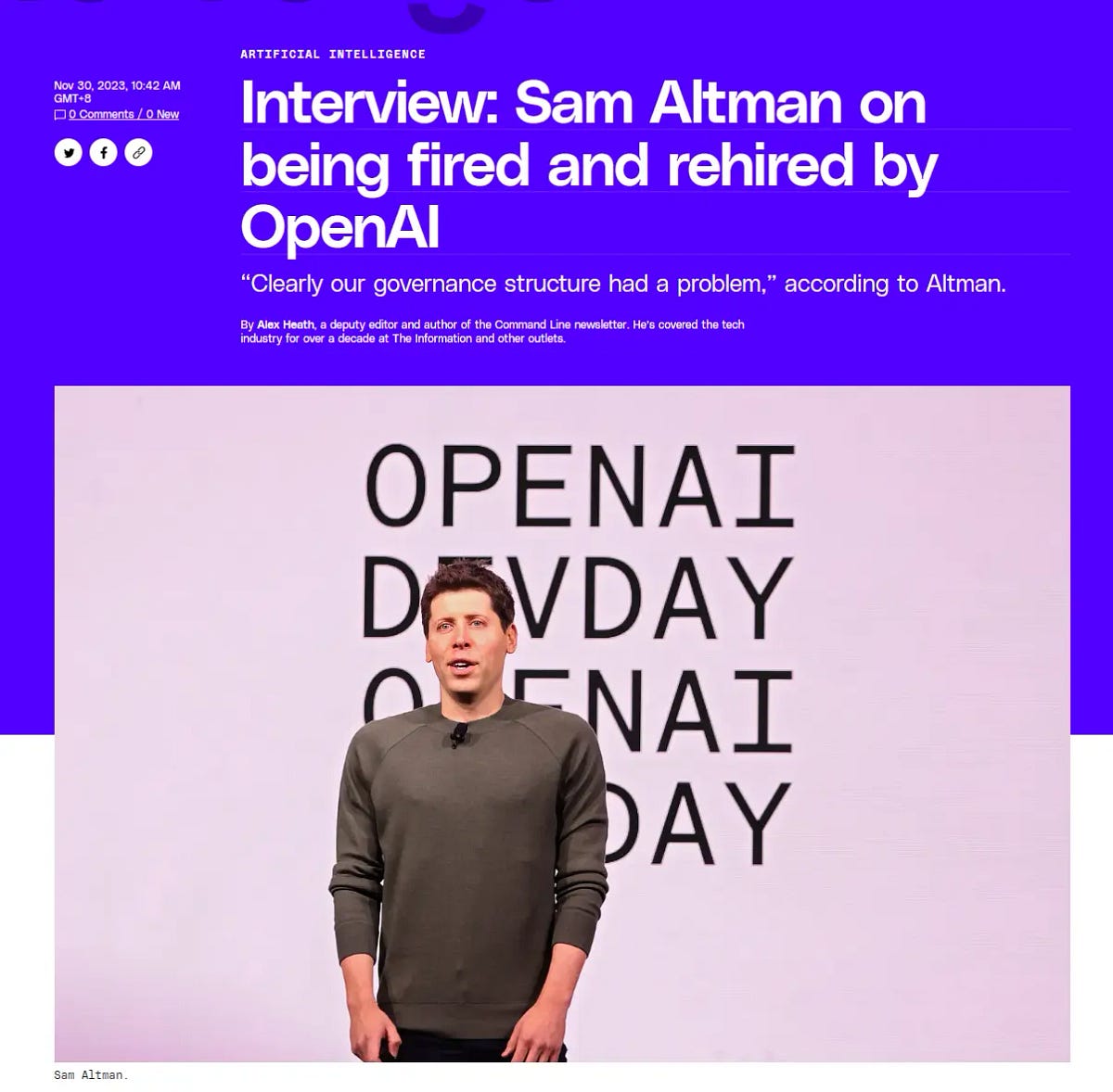 Altman refuses to answer why he was fired from OpenAI, new board will ...