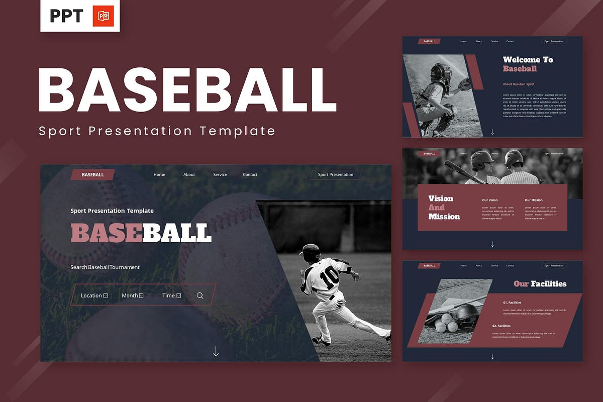 Baseball — Sport Powerpoint Templates | by Mosaicmystique | Jul, 2024 ...