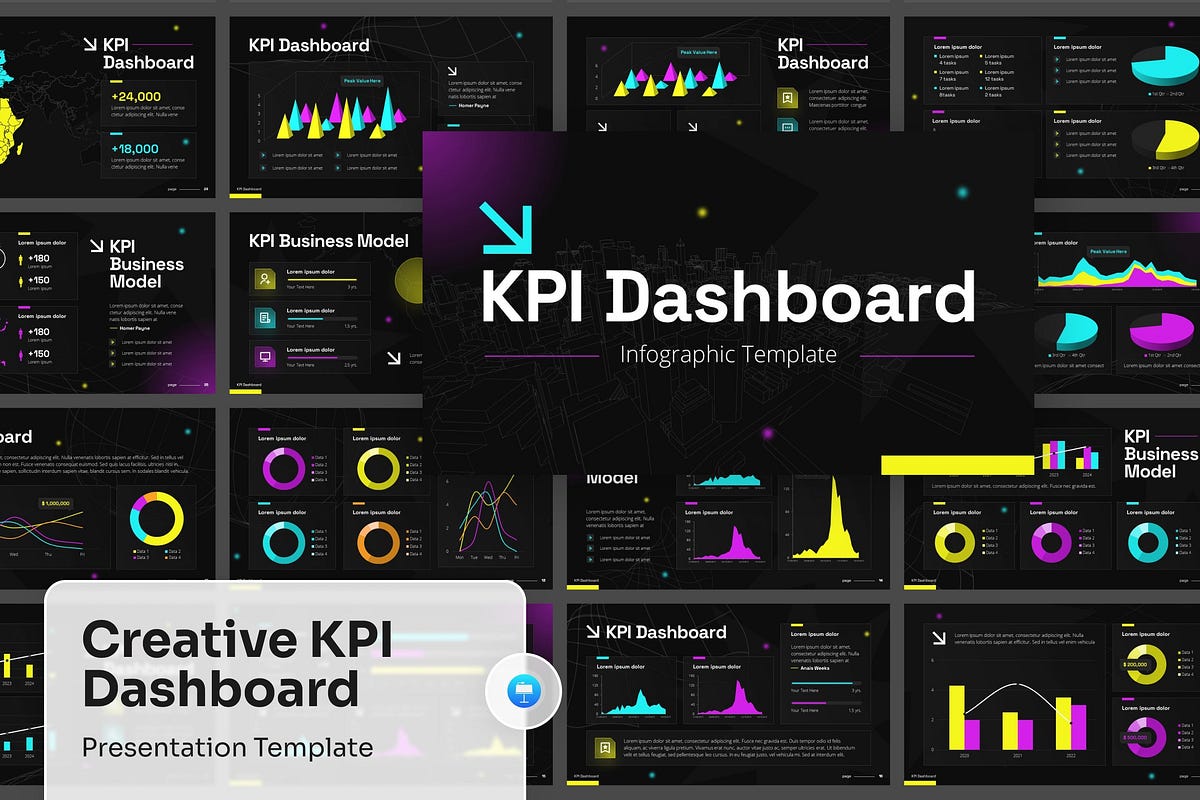 Creative KPI Dashboard Keynote | by Aetheralchemy | Sep, 2024 | Medium