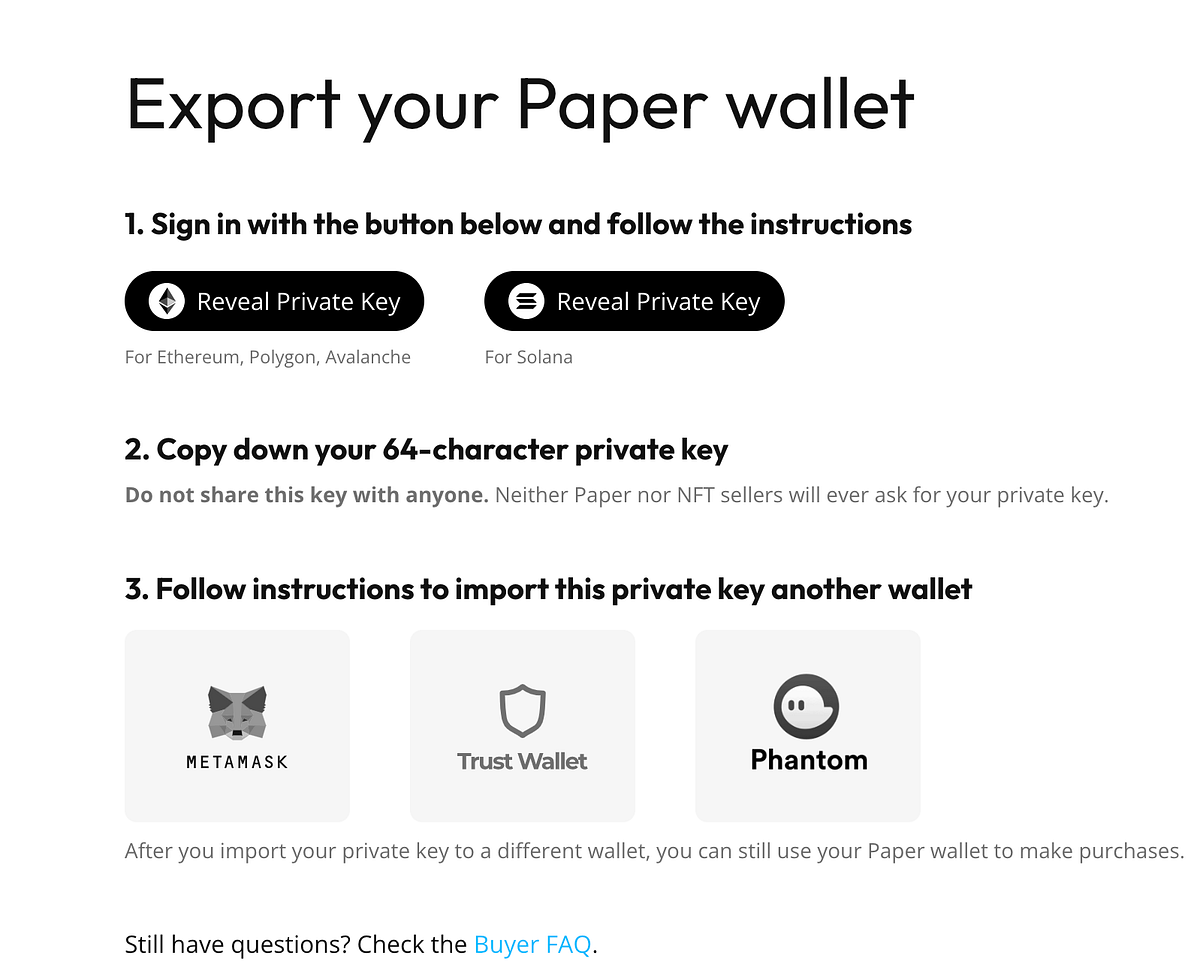 Exporting Paper Wallets to Metamask | by Social House | Medium