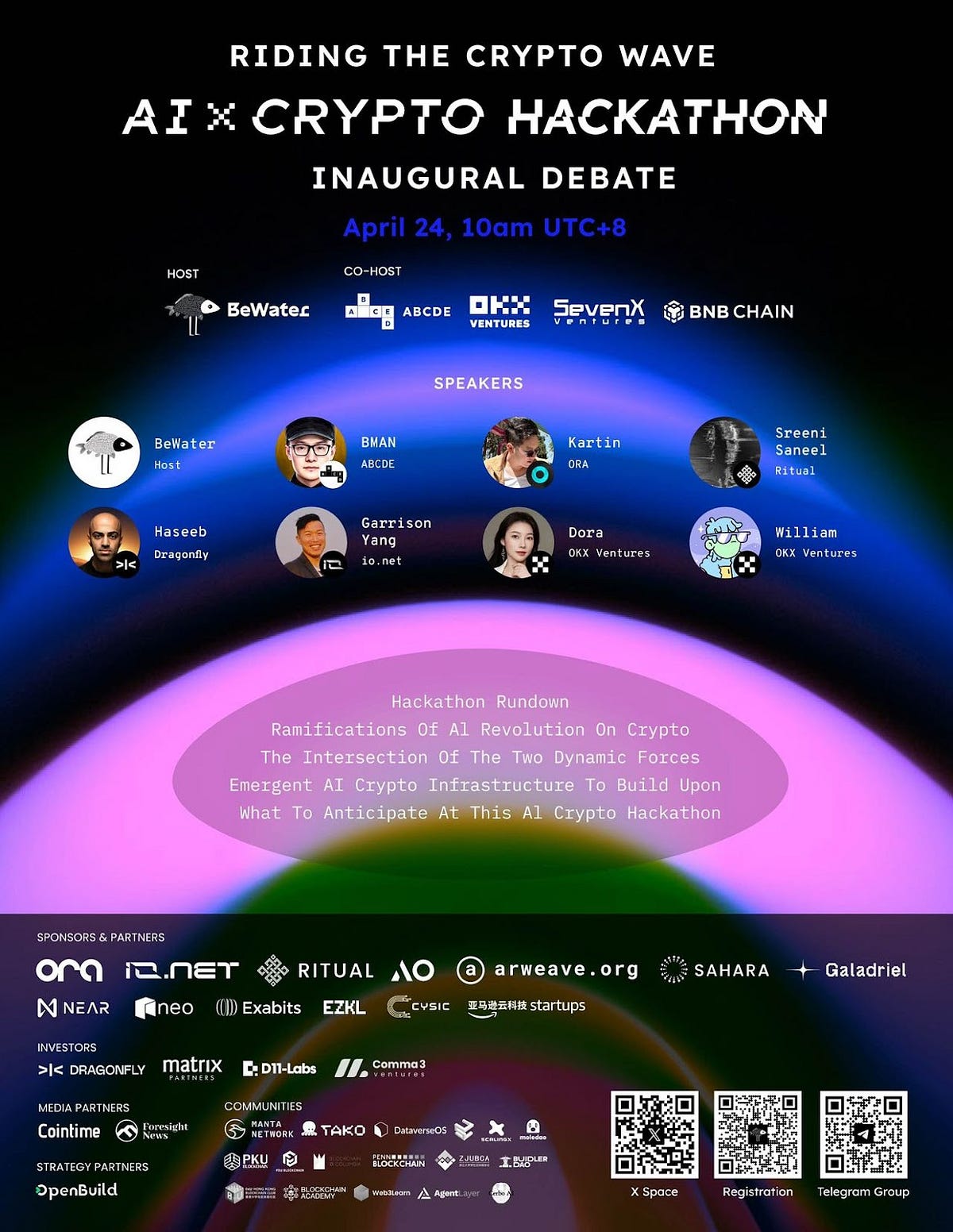 Summary of the BeWater AI x Crypto hackathon inaugural debate | by BeWater | May, 2024 | Medium