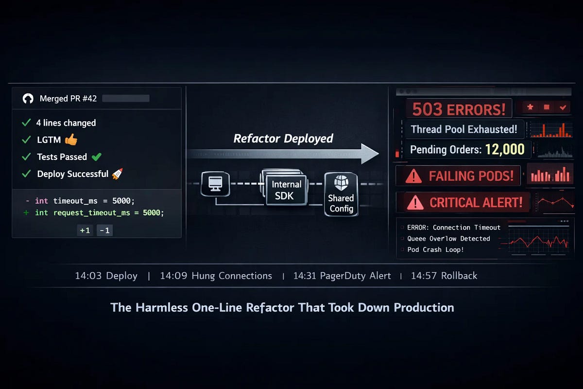 The “Harmless” One-Line Refactor That Took Down Production | by Prem ...