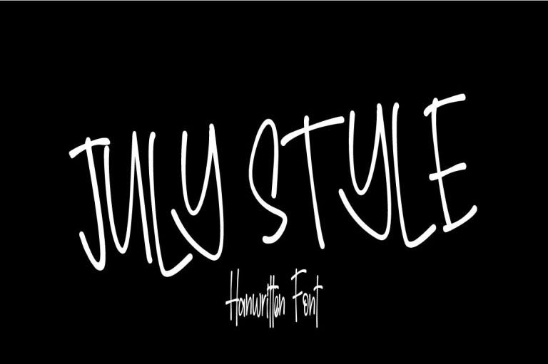 July Style Font | by Kaitooon | Jul, 2024 | Medium