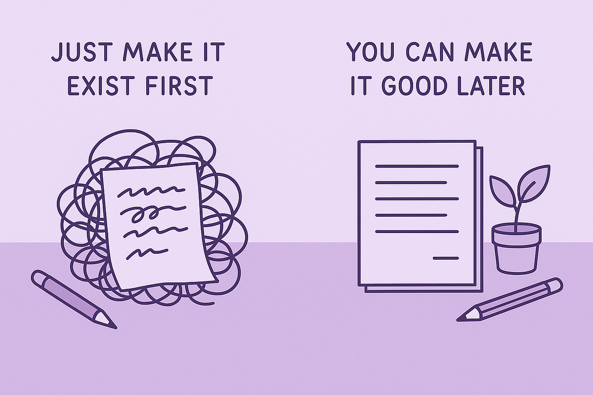 Done Beats Perfect. You can’t edit a blank page. | by Simran | Medium