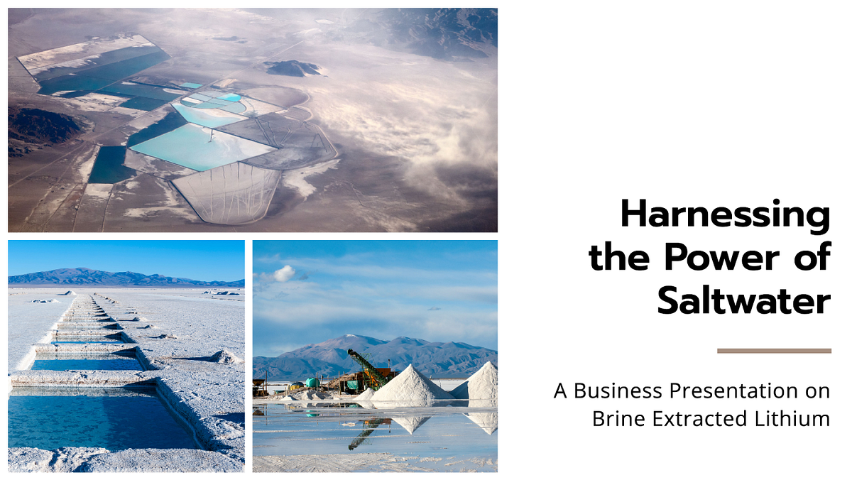 Brine Extracted Lithium: Harnessing the Power of Saltwater | by AMA ...