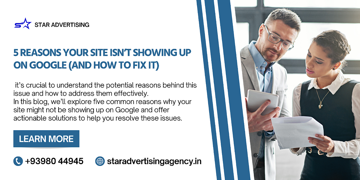 5 Reasons Your Site Isn’t Showing Up on Google | by Charankomatishetty | Sep, 2024 | Medium