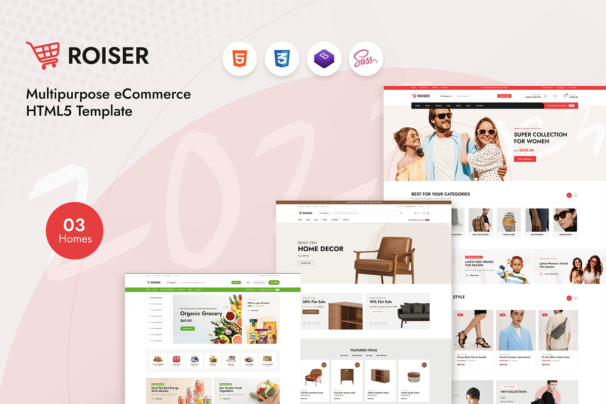 Roiser — Multipurpose eCommerce HTML5 Template | by Glitchghost | Aug, 2024 | Medium