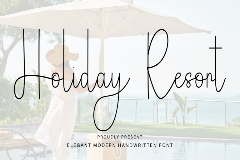 Holiday Resort Font Free Download - Kaitooon - Medium