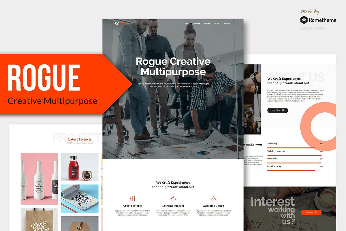 ROGUE — Creative Multi-purpose MUSE Template (CMS Templates) | by ...