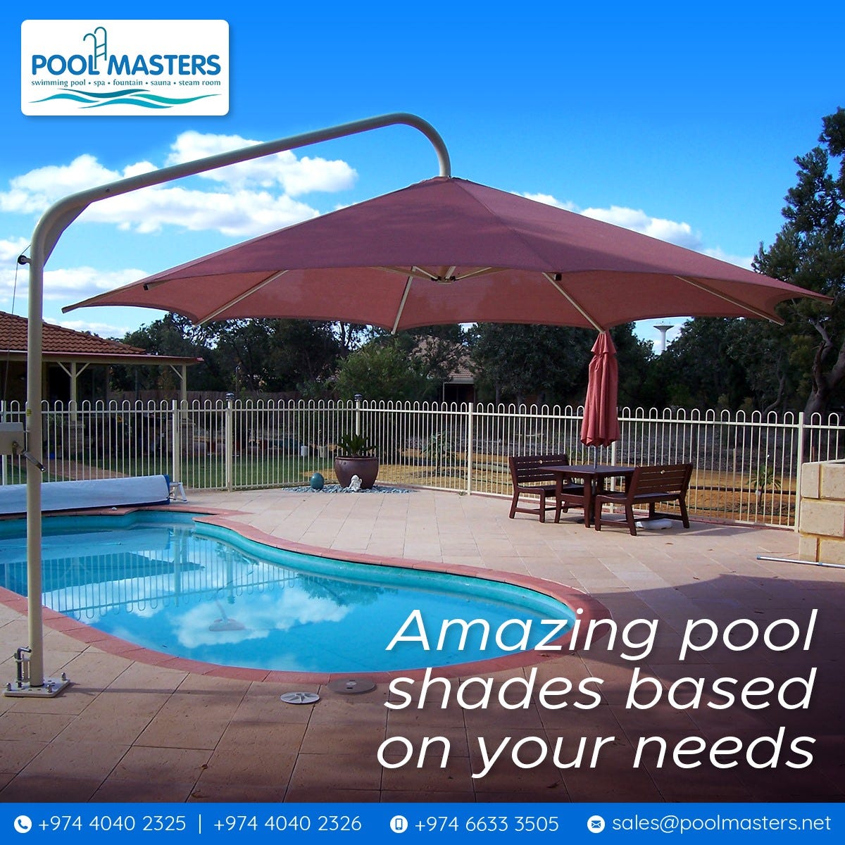 Stay cool and shaded while you make a splash in our swimming pool | by ...