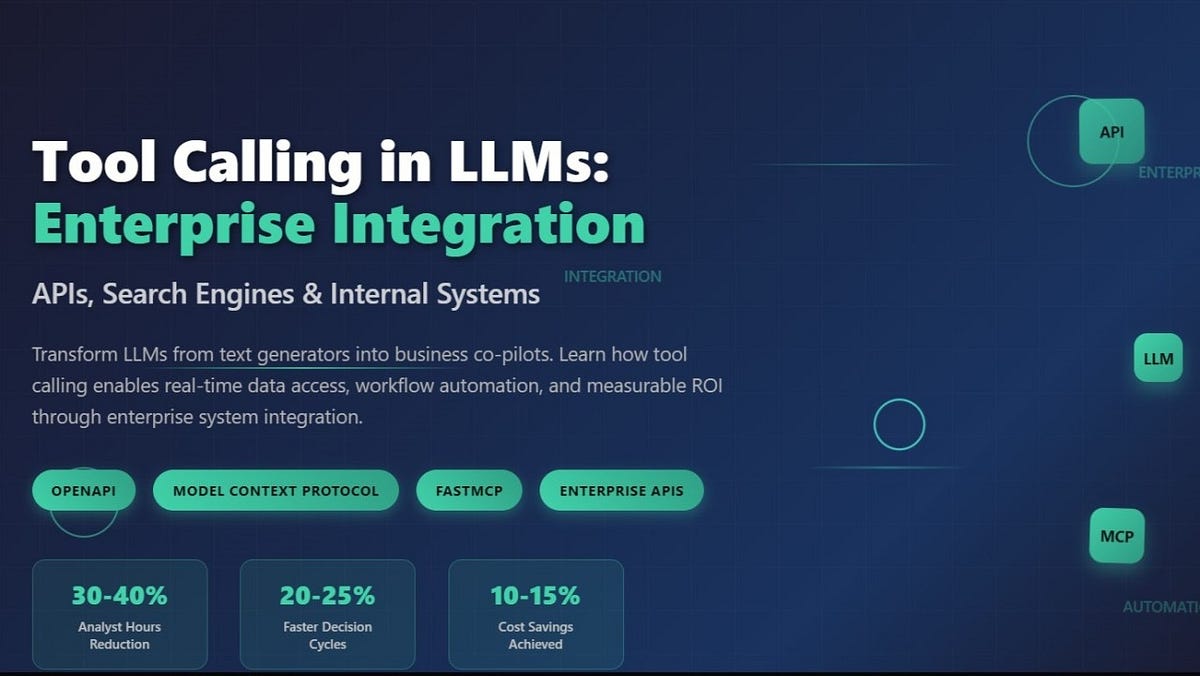 Tool Calling in LLMs: How to Integrate APIs, Search Engines & Internal ...