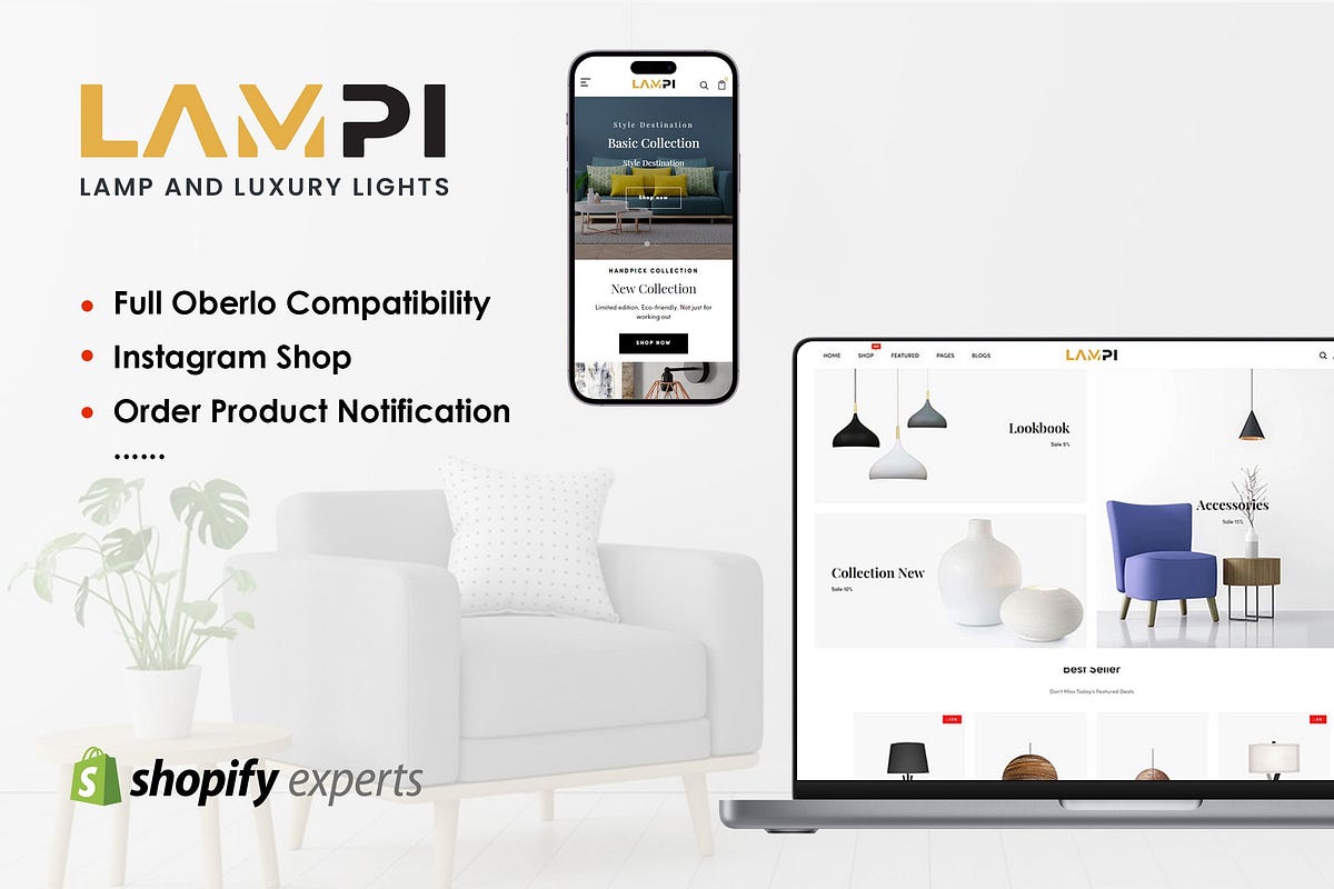 LAMPI — Lamp & Luxury Lights Shopify Theme | by Cykag | Sep, 2024 | Medium