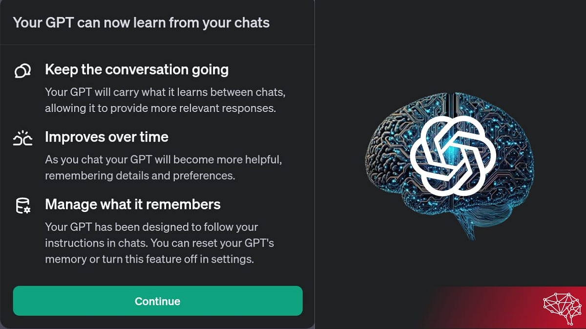 GPT Memory was Missing. No More. The Transformative Feature Has Quietly Been Developed | by ...