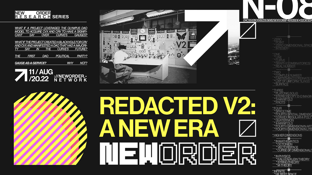 Redacted v2: A New Era. A trip memory lane | by New Order | NewOrderDAO ...