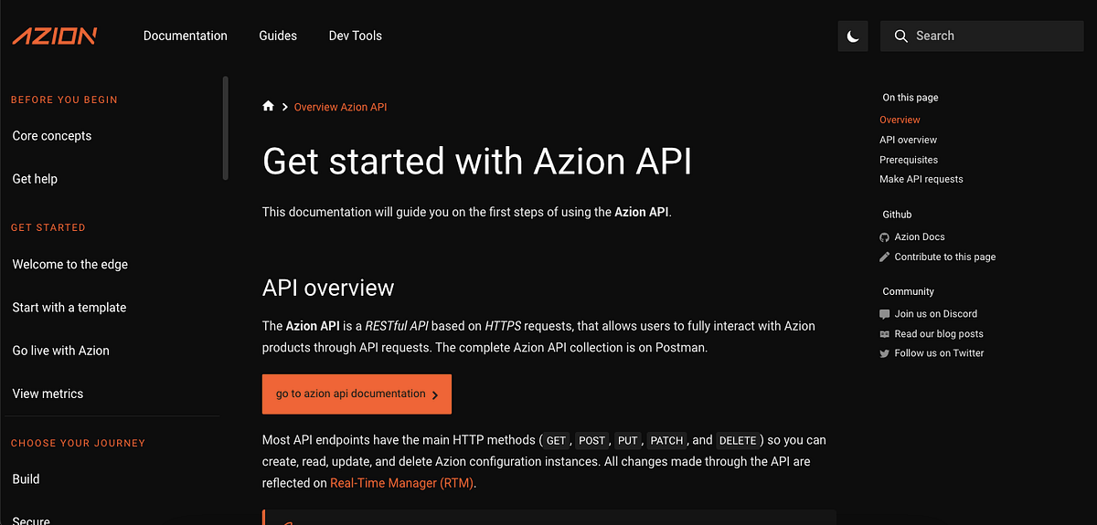 From docs to devs: the new Azion documentation experience | by Bruna Andrade | aziontech | Nov ...