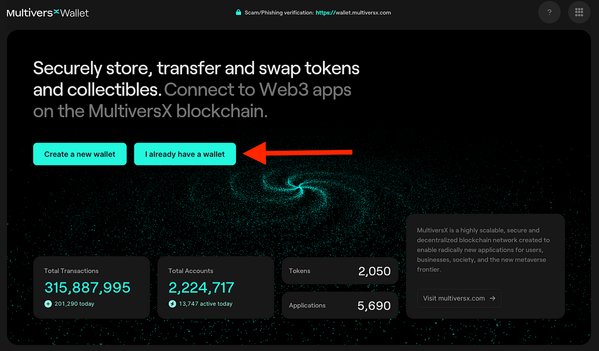 CONFIGURA Y UTILIZA LA MUTIVERSX (ELROND) WALLET PARA ACCEDER A TU CUENTA DE MULTIVERSX DE ...