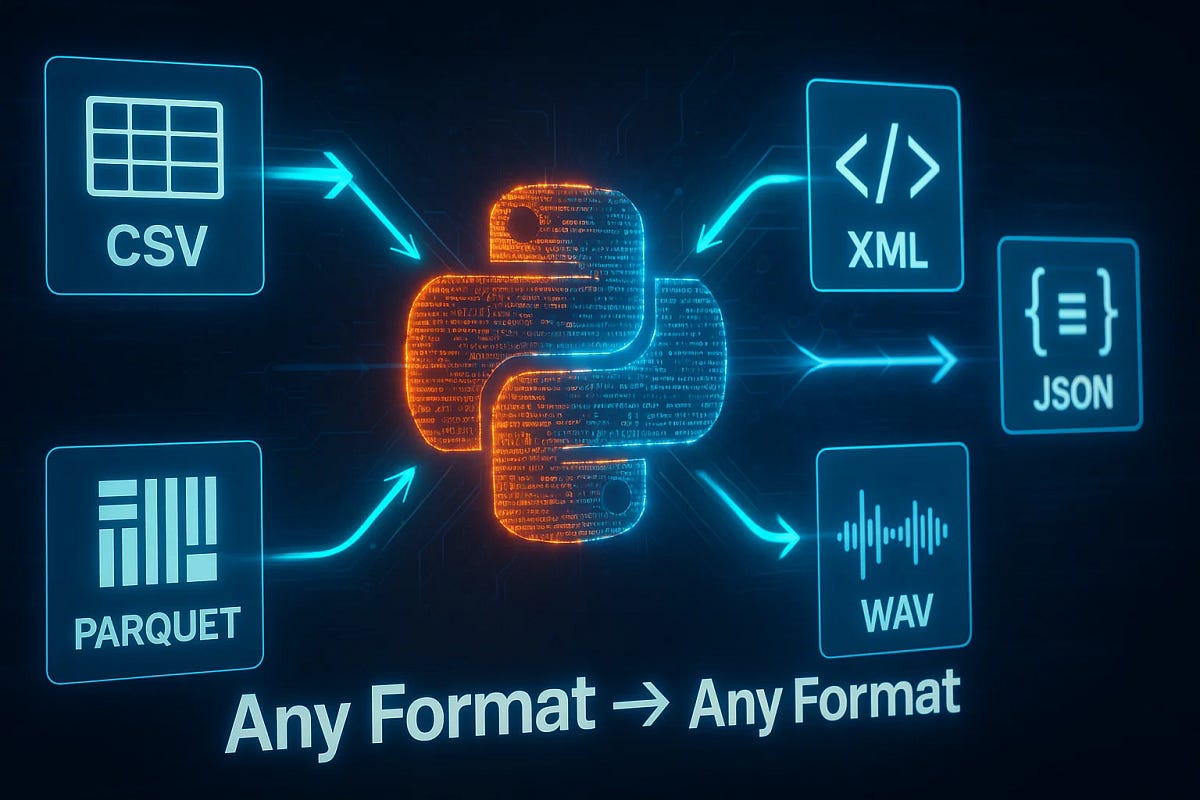 10 Python Libraries That Convert Data Between Any Format | by Abdur ...