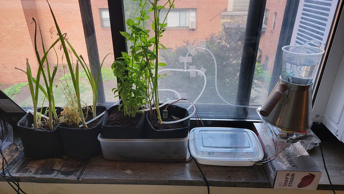 My DIY smart garden project for small plants — Arduino script included ...