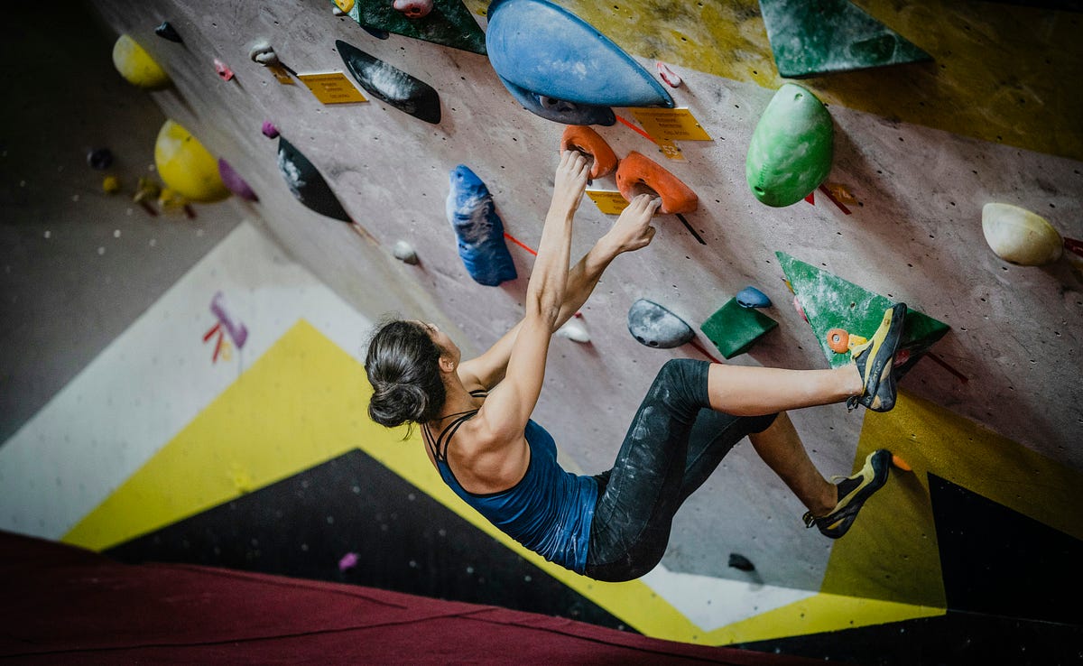 A Woman Walks Out of a Climbing Gym | by Lauri Carpentier | Fourth Wave | Medium
