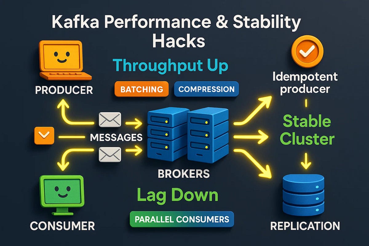 7 Apache Kafka Hacks for Blazing-Fast Performance & Cluster Stability | by DevLogics | Medium