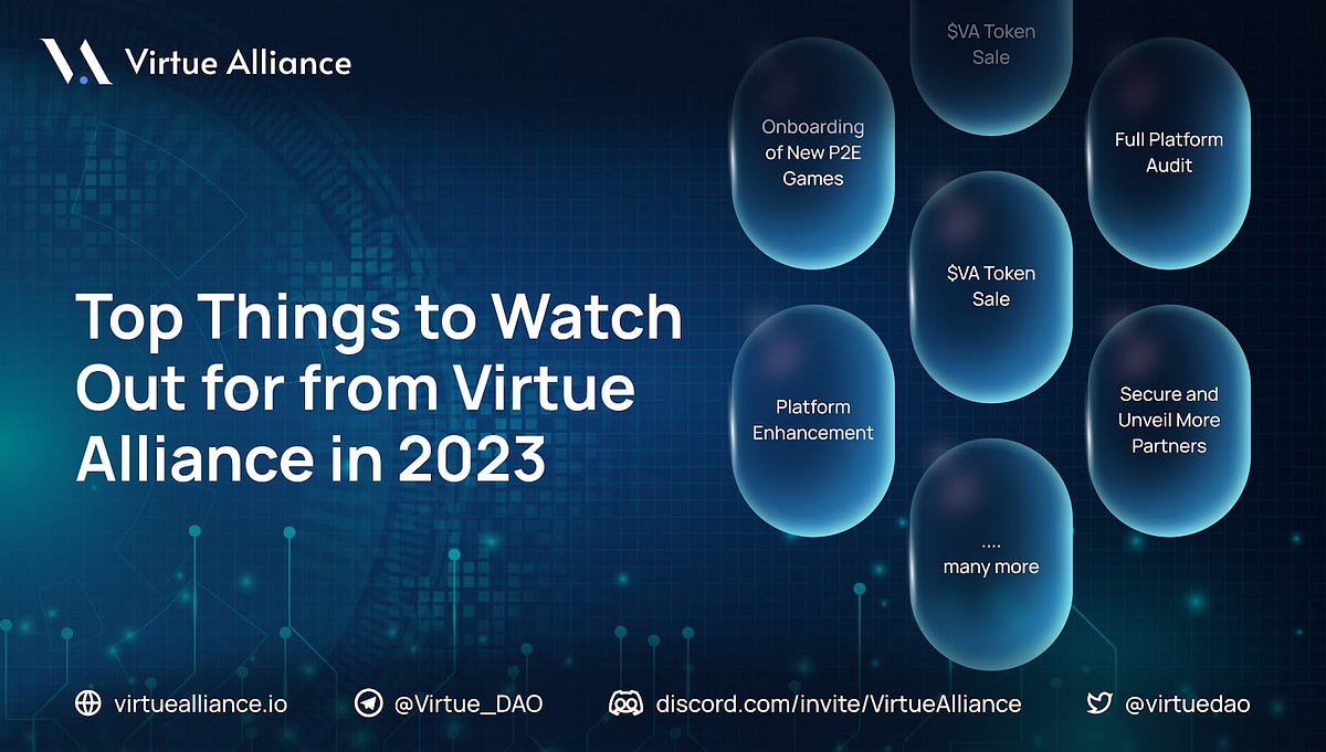 Top Things to Watch Out for from Virtue Alliance in 2023 | by Virtue Alliance DAO | Medium