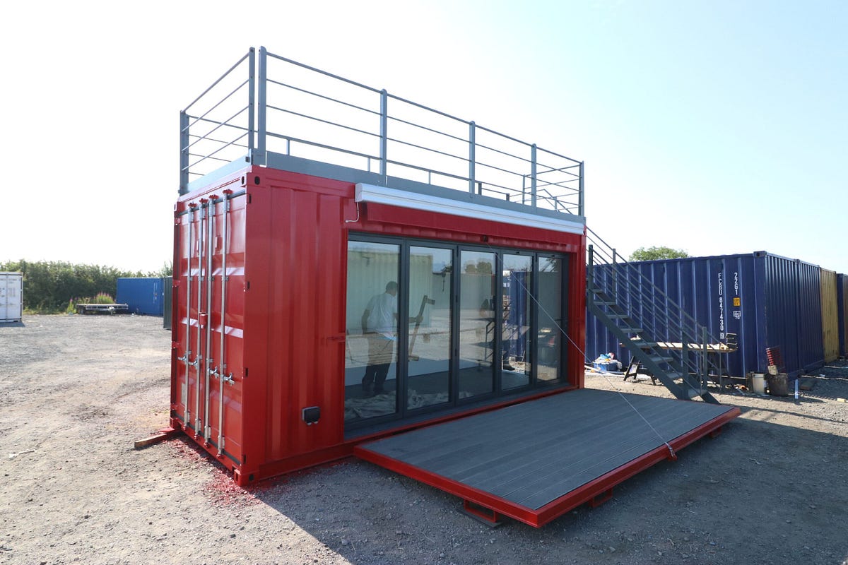 Turning a 30ft Shipping Container into an Office | by Intermodal ...