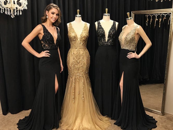 Stand Out from the Crowd: Our Top 15 Black and Gold Prom Dresses | by ...