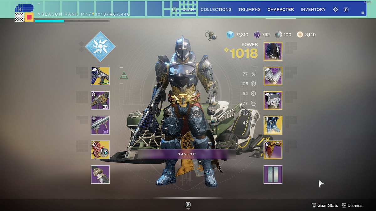 UI of Destiny 2: The Character Screen | by Scott Oliveri | Medium