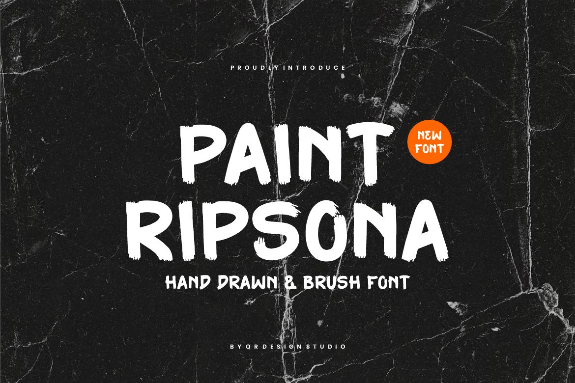 Paint Ripsona — Marker & Brush Font - Spectralsavant - Medium