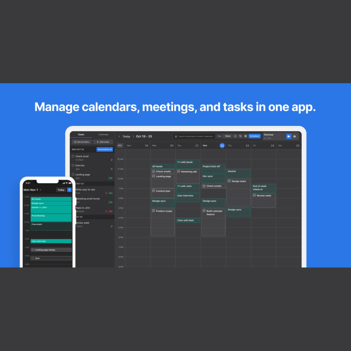 Motion | Manage calendars, meetings, projects & tasks in one app ...