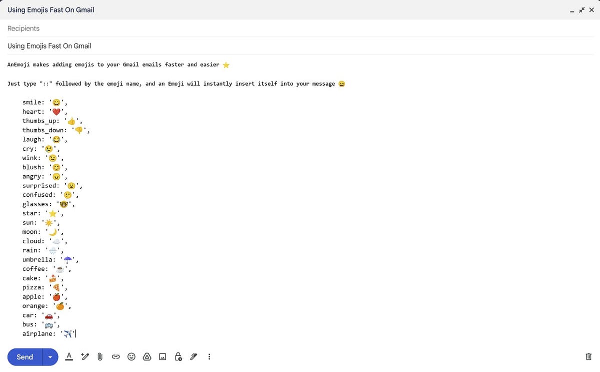 AnEmoji: Enhancing Your Gmail Experience with Effortless Emoji ...