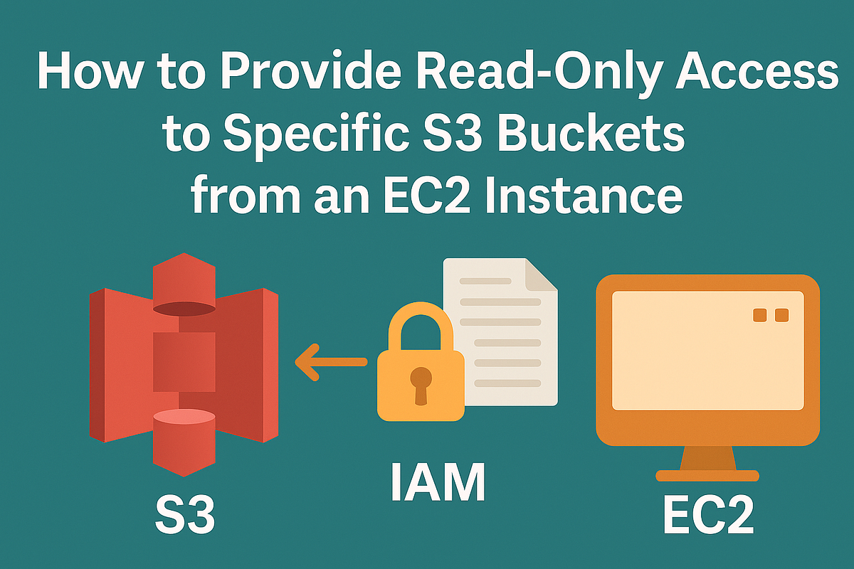 🔐 Grant EC2 Read-Only Access to Specific S3 Buckets Using Custom IAM Policy (Step-by-Step for ...