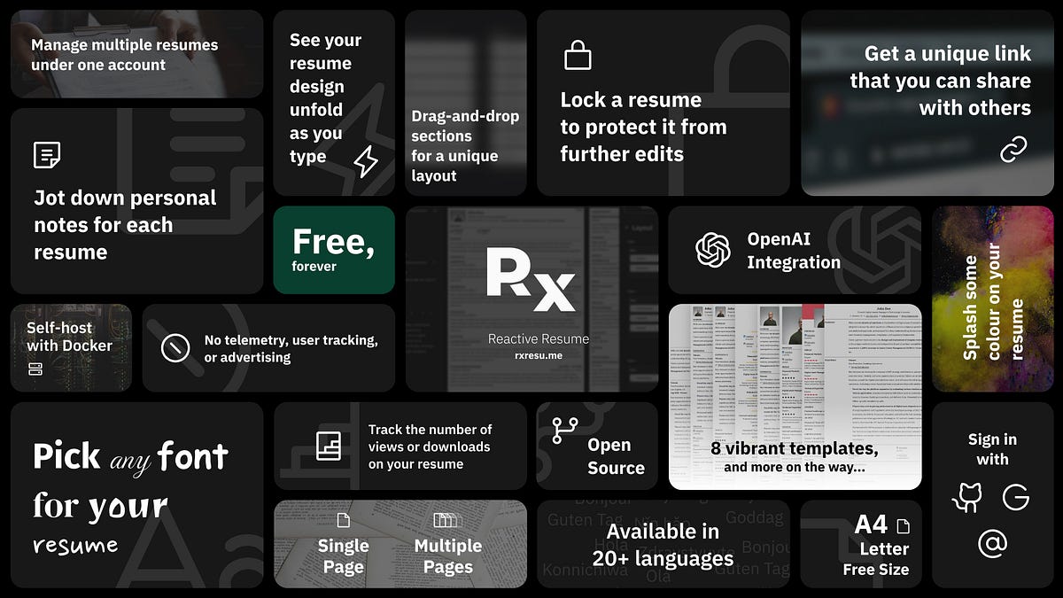 A Free and Open-Source Resume Builder You Should Know | by april ...