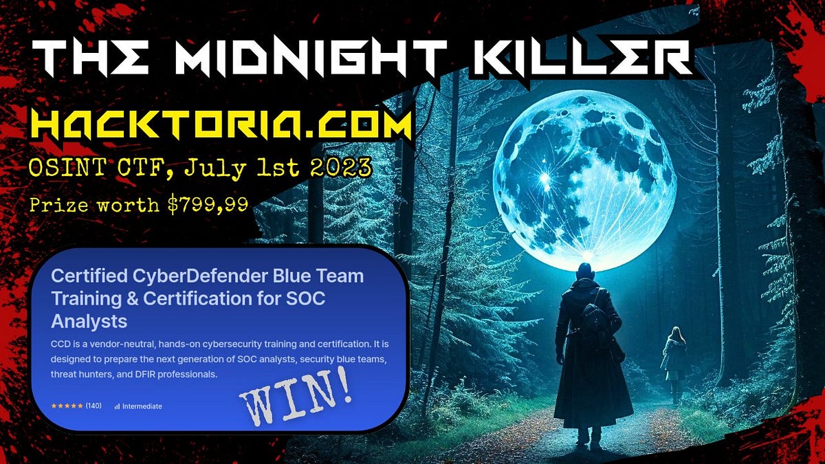 Hacktoria’s Operation: The Midnight Killer | by Jen Hammond | Medium