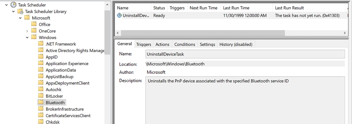The Windows Process Journey — “bthudtask.exe” (Bluetooth Uninstall ...