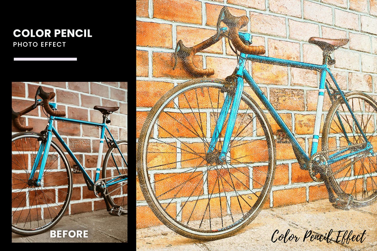 Color Pencil Photo Effect Layer Styles Add-ons | by Aquaartificer | May ...
