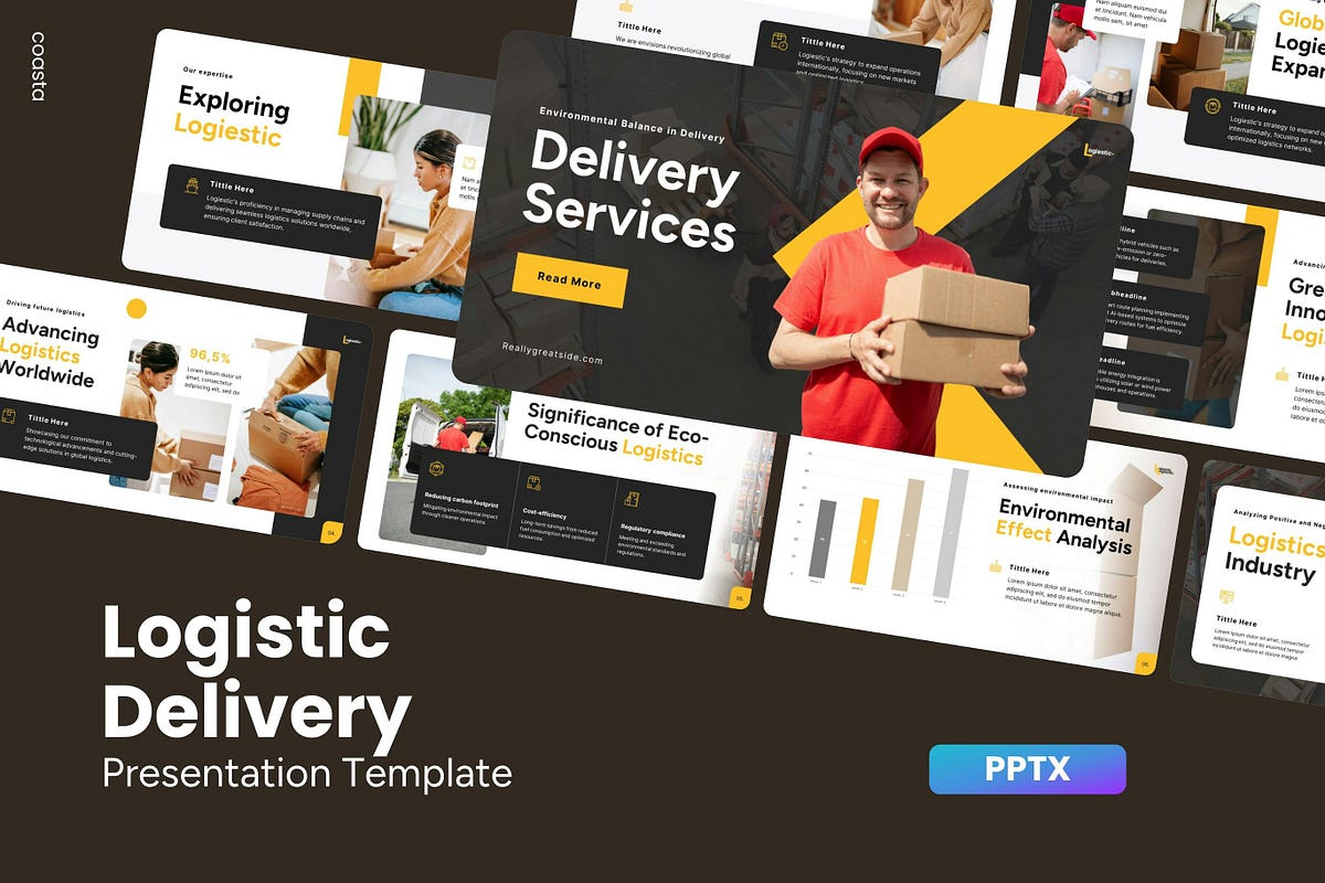 Logistic Delivery Presentation Templates | by Pixelprodigy | May, 2024 ...