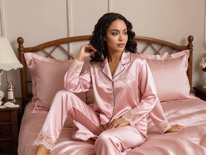 Pink Satin Pyjamas | by Coy Goldsmith | Apr, 2024 | Medium