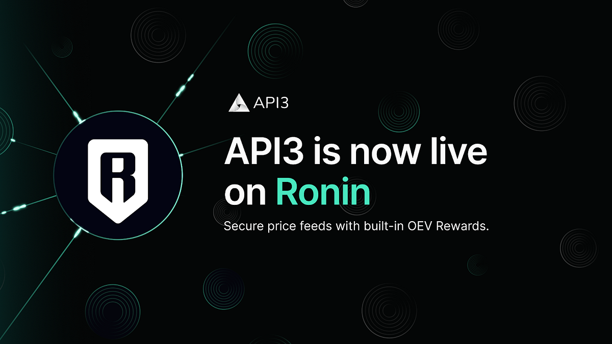 API3’s First-Party Oracle Infrastructure is Live on Ronin | by API3 | API3 | Feb, 2025 | Medium