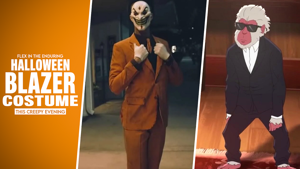 Flex In The Enduring Halloween Blazer Costume This Creepy Evening | by ...