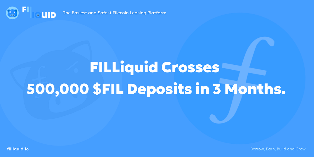 FILLiquid Crosses 500,000 $FIL Deposits in 3 Months. | by FILLiquid ...