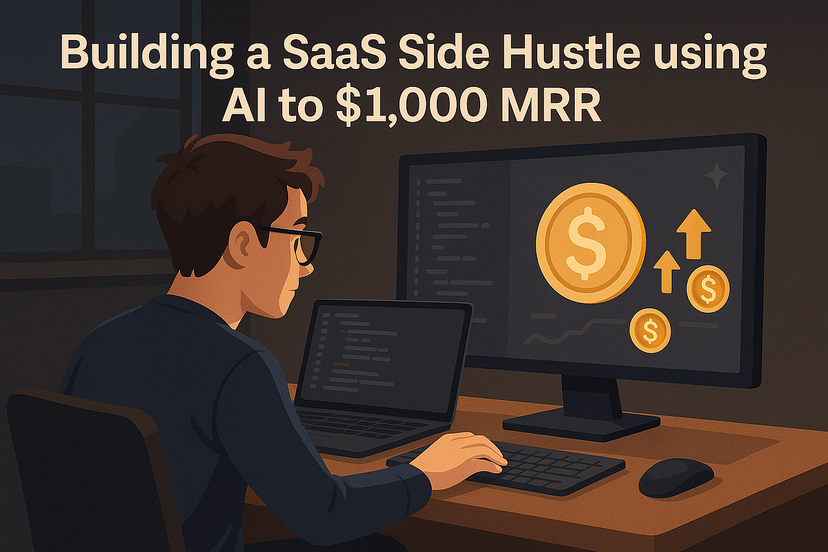 Building a SaaS Side Hustle using AI to $1,000 MRR as Software Engineer ...