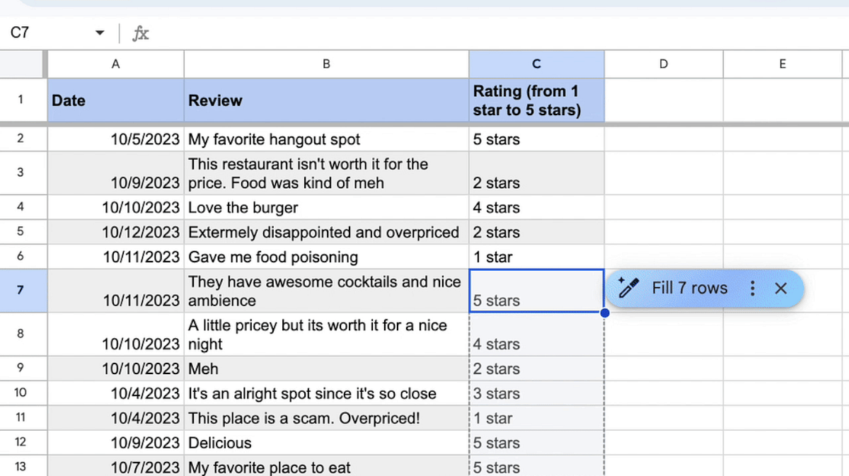 How Enhanced Smart Fill Transforms Tedious Tasks in Google Sheets with Duet AI | by Yong ...