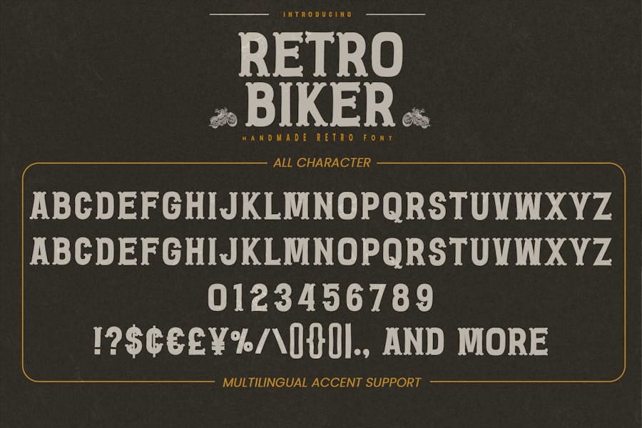 Retro Biker Font Free Download - audrey97 - Medium