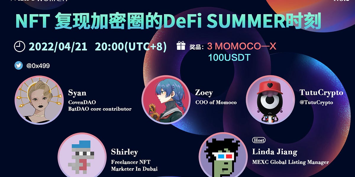 Web3 Women No.5: NFT 复现加密圈的 DeFi SUMMER 时刻 | by 499 | Medium